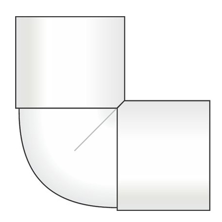 EP 32MM WHITE WASTE KNUCKLE ELBOW | agridirect.co.uk