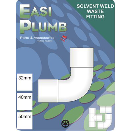 EP 32MM WHITE WASTE SWEPT ELBOW | agridirect.co.uk